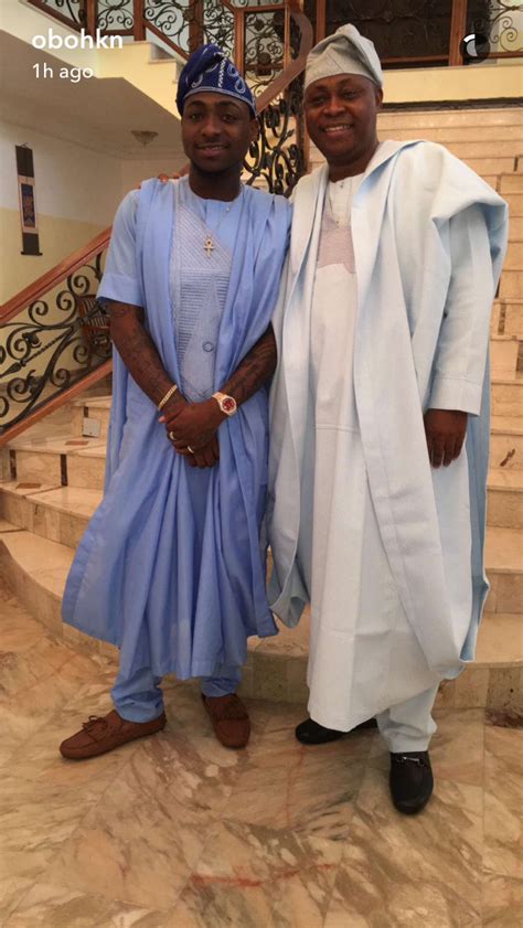 Yoruba Angels Davido And His Dad Deji Adeleke Totally Look The Part In