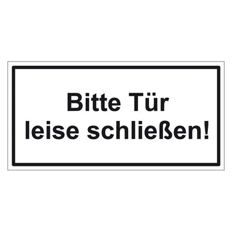 Bitte Tür Leise Schließen 3er Pack Aufkleber Aufkleber Shop