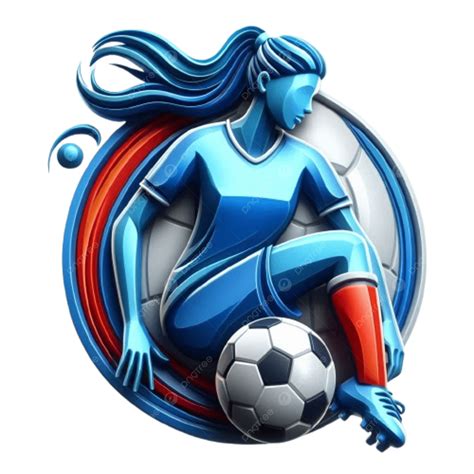 Football Female Player 3d Logo Football Female P 3d Logo Football