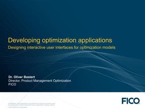 Fico Xpress Optimization Suite