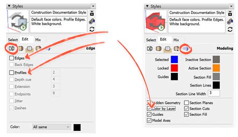 Section Cut Of Landscape Dashed Line Cut SketchUp SketchUp Community