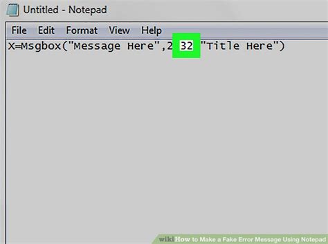 How To Make Your Own Error Message With Notepad At Kaitlyn Maund Blog