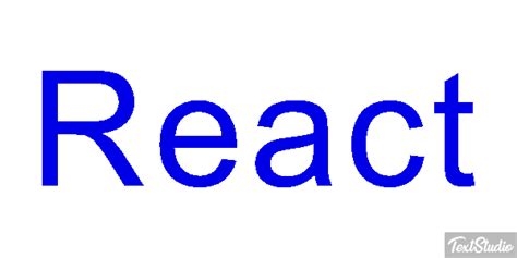 React Word Animated  Logo Designs