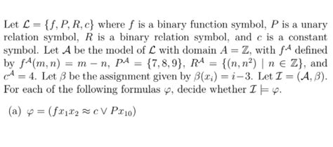 Solved Let L F P R C Where F Is A Binary Function Chegg Com
