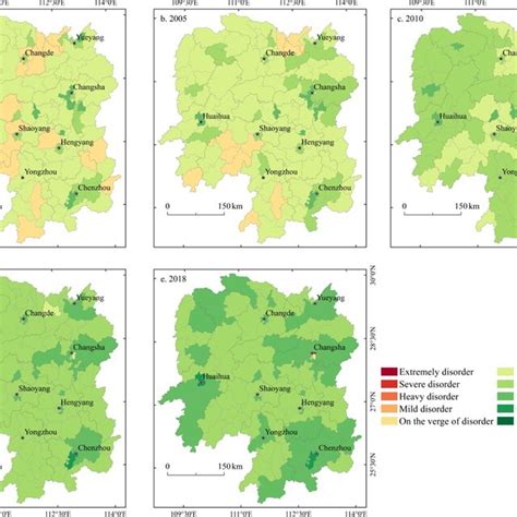 Spatial Pattern Of Coupling Coordination Degree Between Overall Download Scientific Diagram