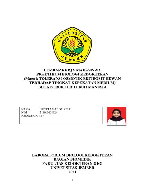 Toleransi Osmotik Eritrosit Pdf