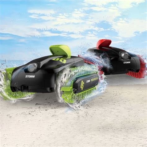 18sl02 116 Rc 자동차 스턴트 보트 원격 제어 4wd 트럭 수륙 양용 무선 제어 차량 어린이 장난감 선물 무료