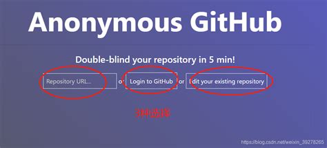 anonymous github —— 匿名化github仓库工具（主要方便论文双盲评 for double blind review） csdn博客
