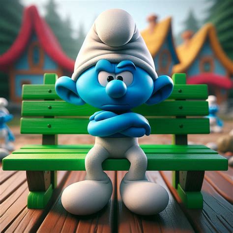 Grumpy Smurf By 228174ma On Deviantart