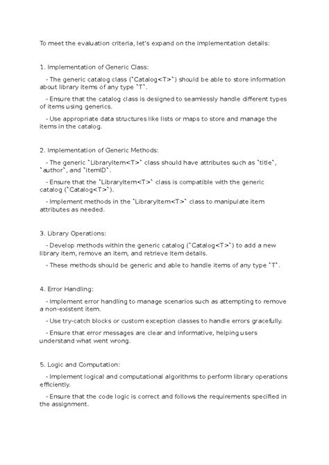 2 Programming Assignment Cs 6 To Meet The Evaluation Criteria Lets