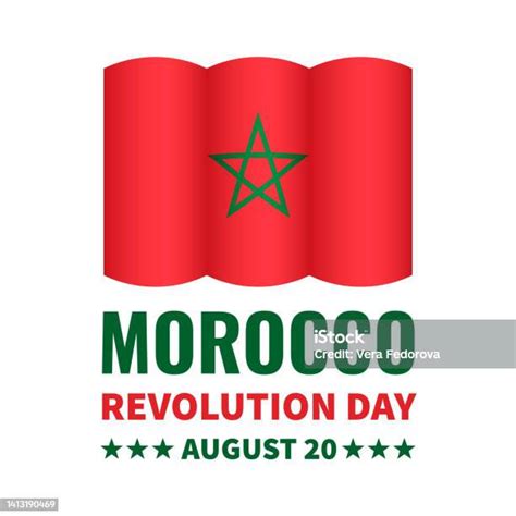 모로코 혁명의 날 타이포그래피 포스터 8 월 20 일 국경일 배너 엽서 전단지 등을위한 벡터 템플릿 20에 대한 스톡 벡터 아트 및 기타 이미지 Istock
