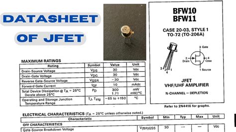 Jfet Pin Diagram At Marcelene Grant Blog