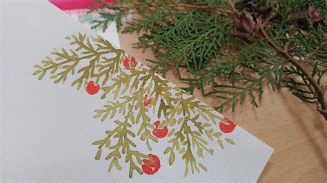 【편백나무잎그리기】 침엽수그리기 Youtube