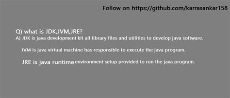 Sankar Karra On Linkedin Q What Is A Jdk Jvm Jre