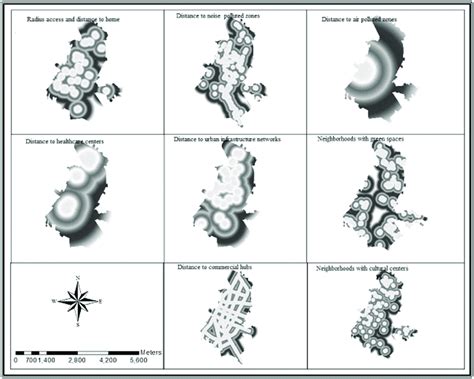 Maps Supplied In Eight Layers Of The ArcGIS Based On The Valued Download Scientific Diagram