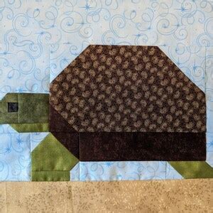 Tortoise Turtle Quilt Block Pdf Pattern Etsy