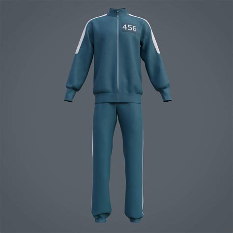 Squid Game Player 456 Tracksuit 3d Model By Vicky180