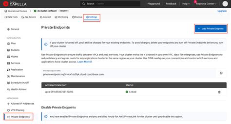 Egress Privatelink Endpoint Setup Couchbase On Aws For Confluent Cloud