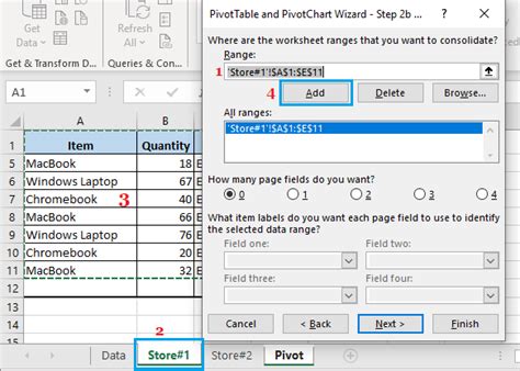 How To Create Pivot Table From Multiple Worksheets Techwiser