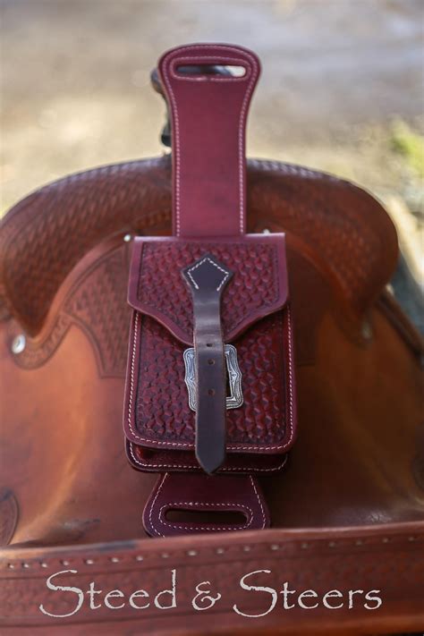 Hand Crafted Leather Back Cinch Phone Case For Western Saddle Etsy