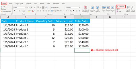 how to sum a column in excel 5 ways shortcut included master data