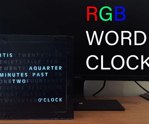Rgb Word Clock 6 Steps Instructables