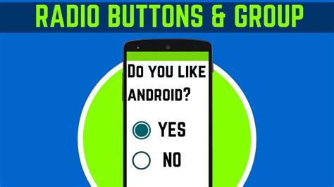 27 How To Use Radio Buttons And Group In Android Studio Android App