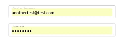 Mdc Text Field Doesn T Play Nicely With Chrome Autofill