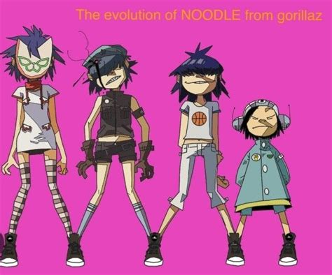 Noodle Evolution Gorillaz In 2024 Gorillaz Gorillaz Noodle