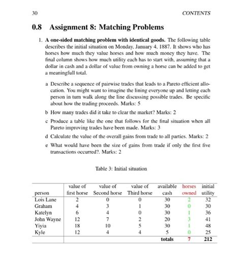 Contents 08 Assignment 8 Matching Problems 1 A