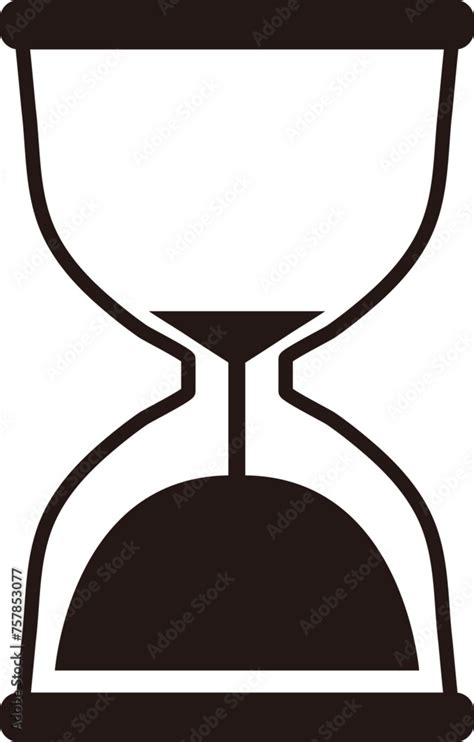 Vetor Do Stock 모래시계 시간표시 아이콘 시간의 흐름을 보여주는 모래시계 아이콘 단계별 이미지 벡터 아이콘 실루엣 픽토그램 Adobe Stock