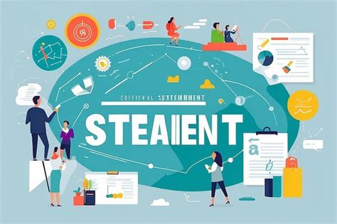 Premium Photo Vision Statement Concept Illustration