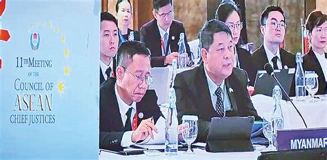 ဖိလစ်ပိုင်နိုင်ငံ စီဘူးမြို့၌ ကျင်းပသည့် ၁၁ ကြိမ်မြောက် အာဆီယံတရားသူကြီးချုပ်များ ကောင်စီ အစည