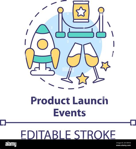 Product Launch Events Concept Icon Stock Vector Image And Art Alamy