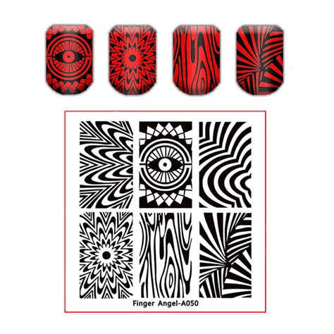 Badu Bg Чанта за обувки Плоча за щамповане на нокти Дантелено цвете Листа Плочи за нокти Печат