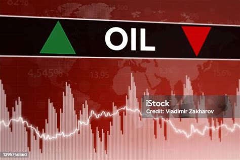열 그래프 차트 숫자 선에서 갈색으로 세계 석유 선물에 대한 가격 변화 위아래로 추세 3d 일러스트레이션 부드러운 초점 금융 파생상품 시장 개념 가격에 대한 스톡 벡터 아트