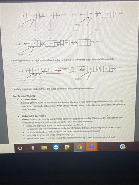 Solved B Project Descriptionproject 2 Adt Linkedstringjava