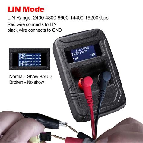 Handheld Canlin Digital Measuring Instrument Baud Rate Tester Automatic Identification Car Bus