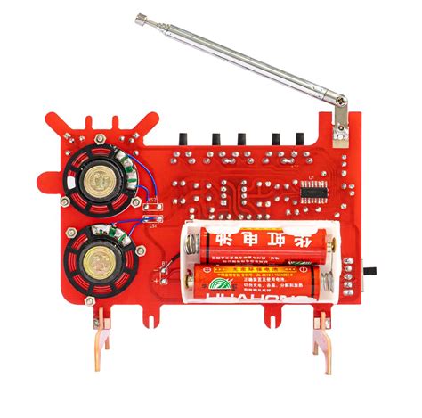 卡通外形双声道fm调频收音机rda5807焊接练习电路板diy制作套件 伍陆电子