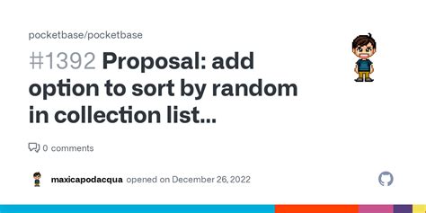 Proposal Add Option To Sort By Random In Collection List Response