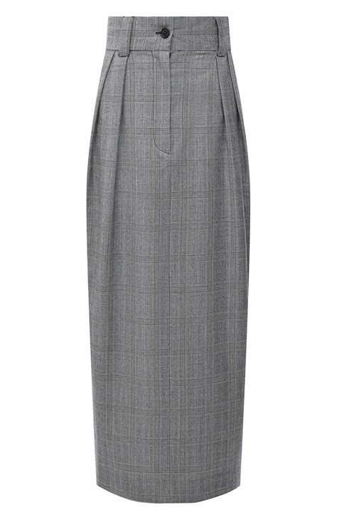 Женская серая шерстяная юбка Miu Miu купить в интернет магазине ЦУМ арт Mg1723 1z96 F0031