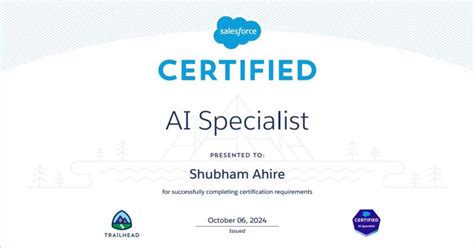 Salesforce Ai Machinelearning Shubham Ahire