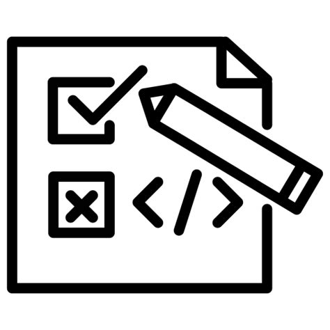 Choose Coding Edit Requirement Test Case Testing Icon