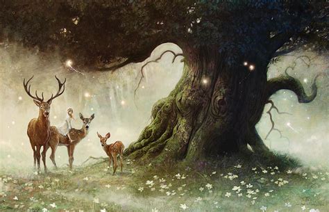 Faeries Dawn By Artist Jean Baptiste Monge Rimaginaryaww