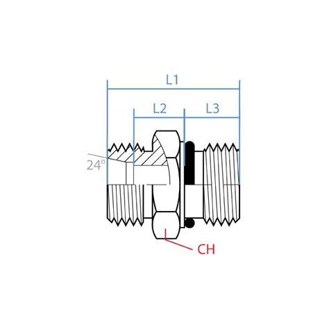 Din X Male Sae Orb Hydraulic And Pneumatic Parts