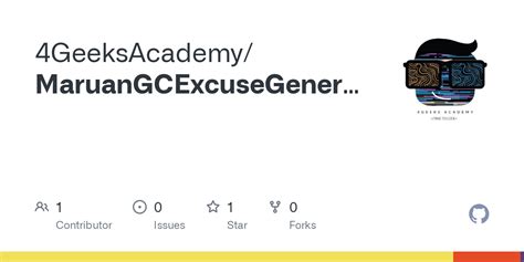 github 4geeksacademy maruangcexcusegenerator