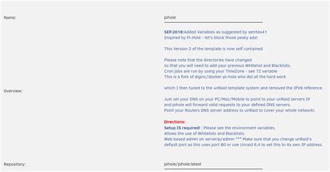 Setting Up Pihole On Your Unraid Server