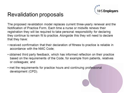 Revalidation For Nurses And Midwives Consultation Phase 2 Ppt Download