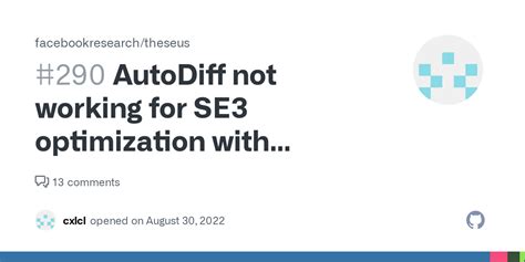 Autodiff Not Working For Se3 Optimization With Batched Input 3d Points · Issue 290