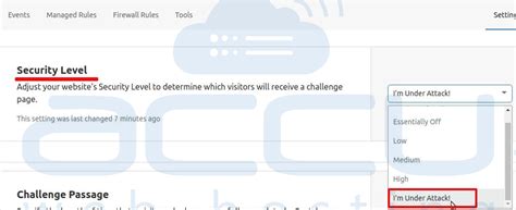 How To Enable Im Under Attack Mode In Cloudflare Panel Accuwebhosting